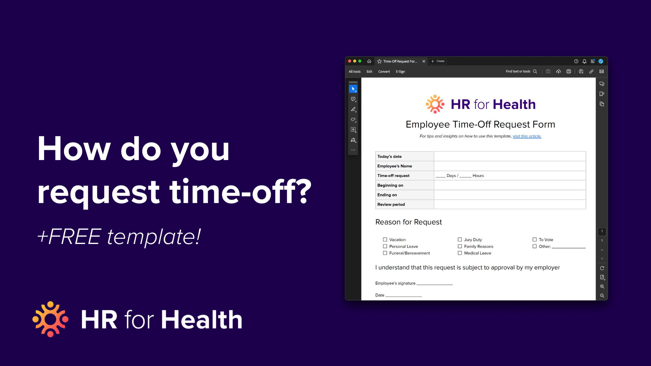 Time Off Request Guide [+ Template] | hrforhealth.com