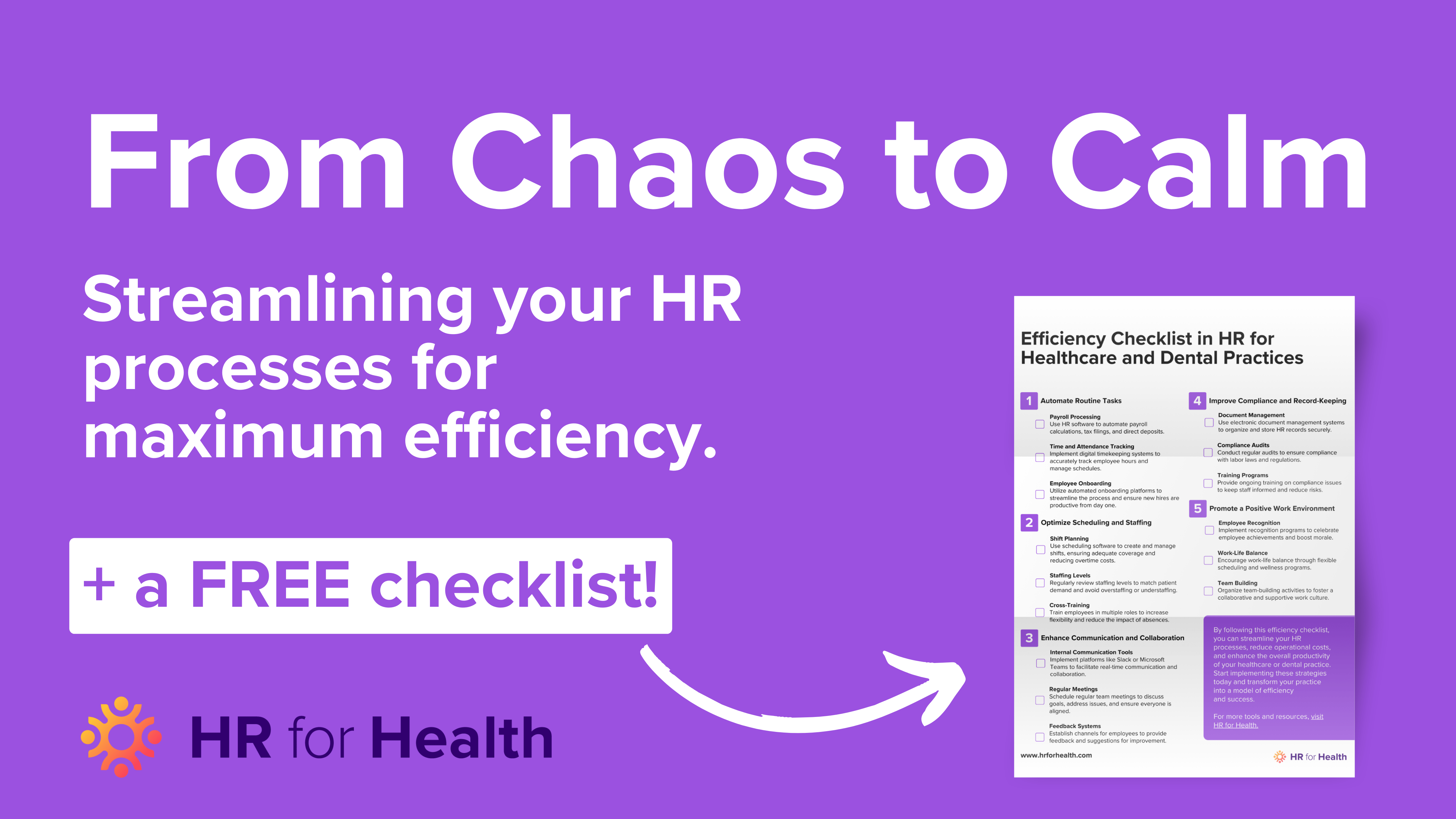 Streamlining Your HR Processes for Maximum Efficiency | hrforhealth.com